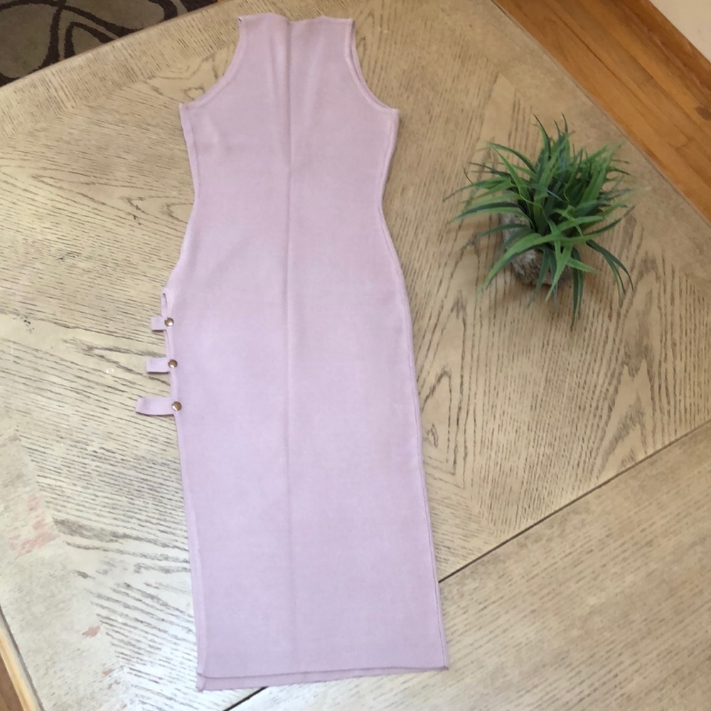 Very Sexy Side Open Midi Dress Gem